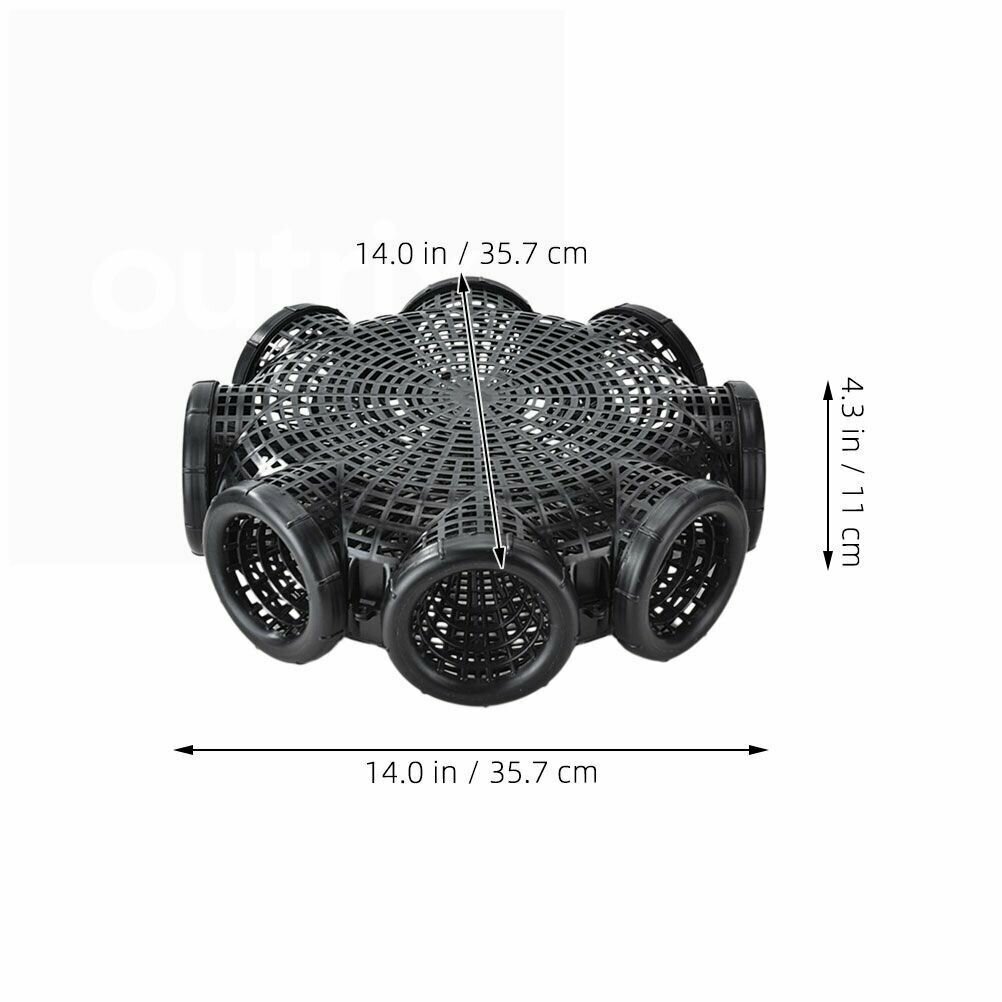 Ловушка Для Раков И Рыбы, Пластик, Круглая, С Множеством Отверстий, 2 Штуки