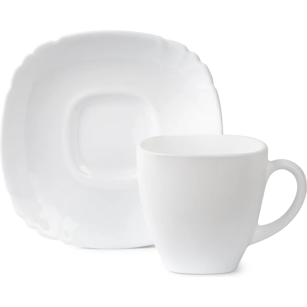 Набор чайный LUMINARC бэйсик белый, 12 предметов, 220 мл Q5853