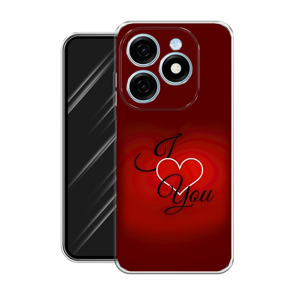 Чехол на Tecno Spark 20 / Текно Спарк 20 с принтом I love you 3 — фото 1
