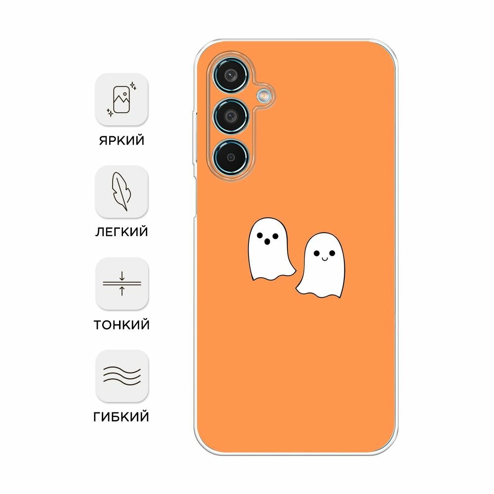 Чехол на Samsung Galaxy M35 / Самсунг Галакси M35 с принтом Cute ghosts — фото 1