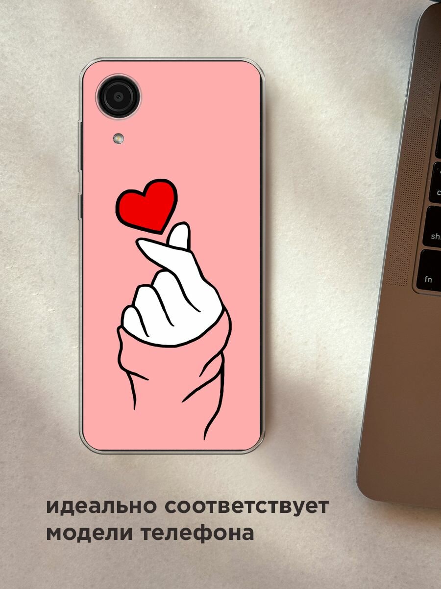 Чехол на Samsung Galaxy A03 Core / Самсунг Галакси А03 Core с принтом "Милое сердечко" — фото 1
