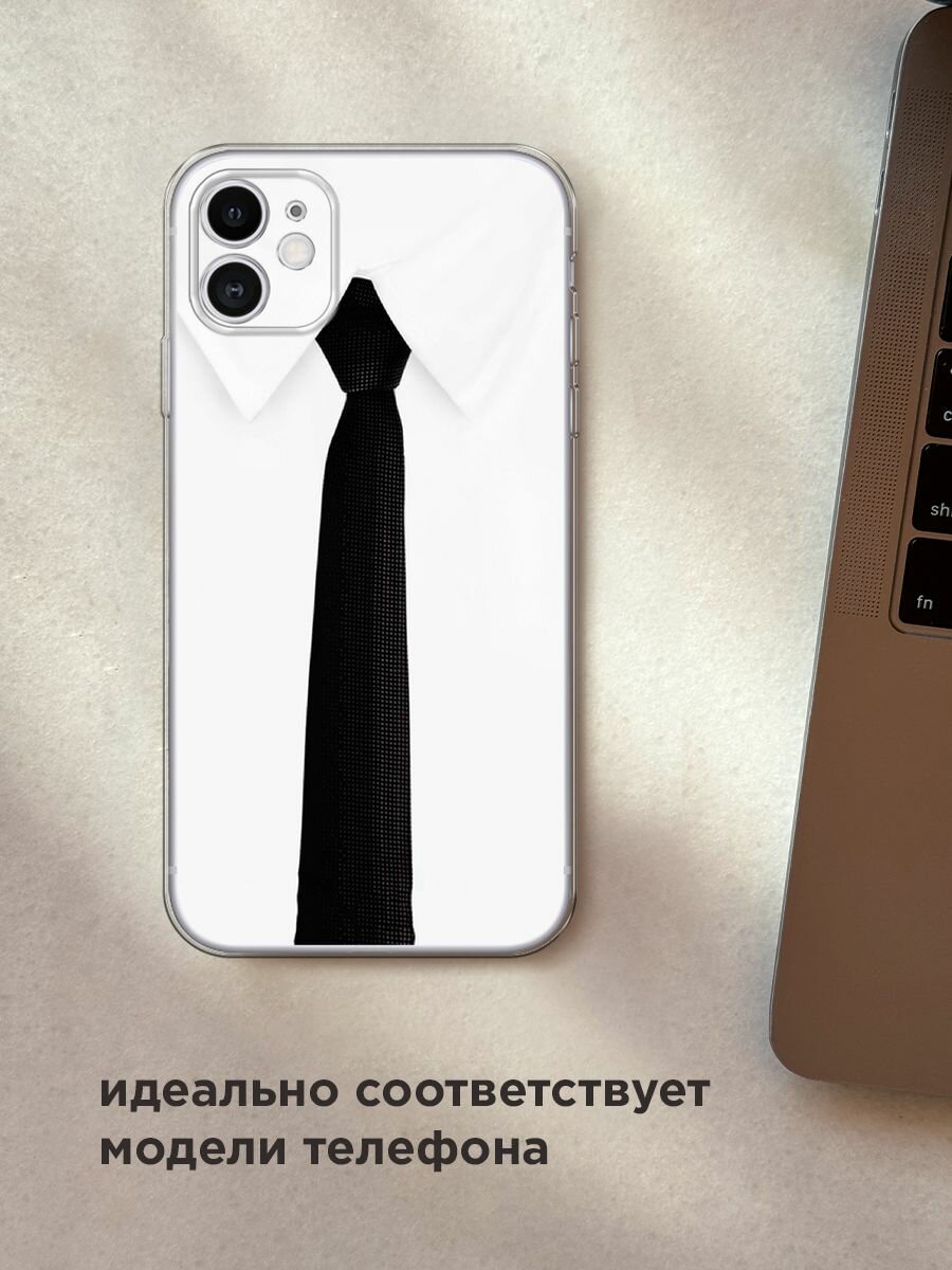 Силиконовый чехол на Apple iPhone 11 / Айфон 11 с принтом "Галстук" — фото 1