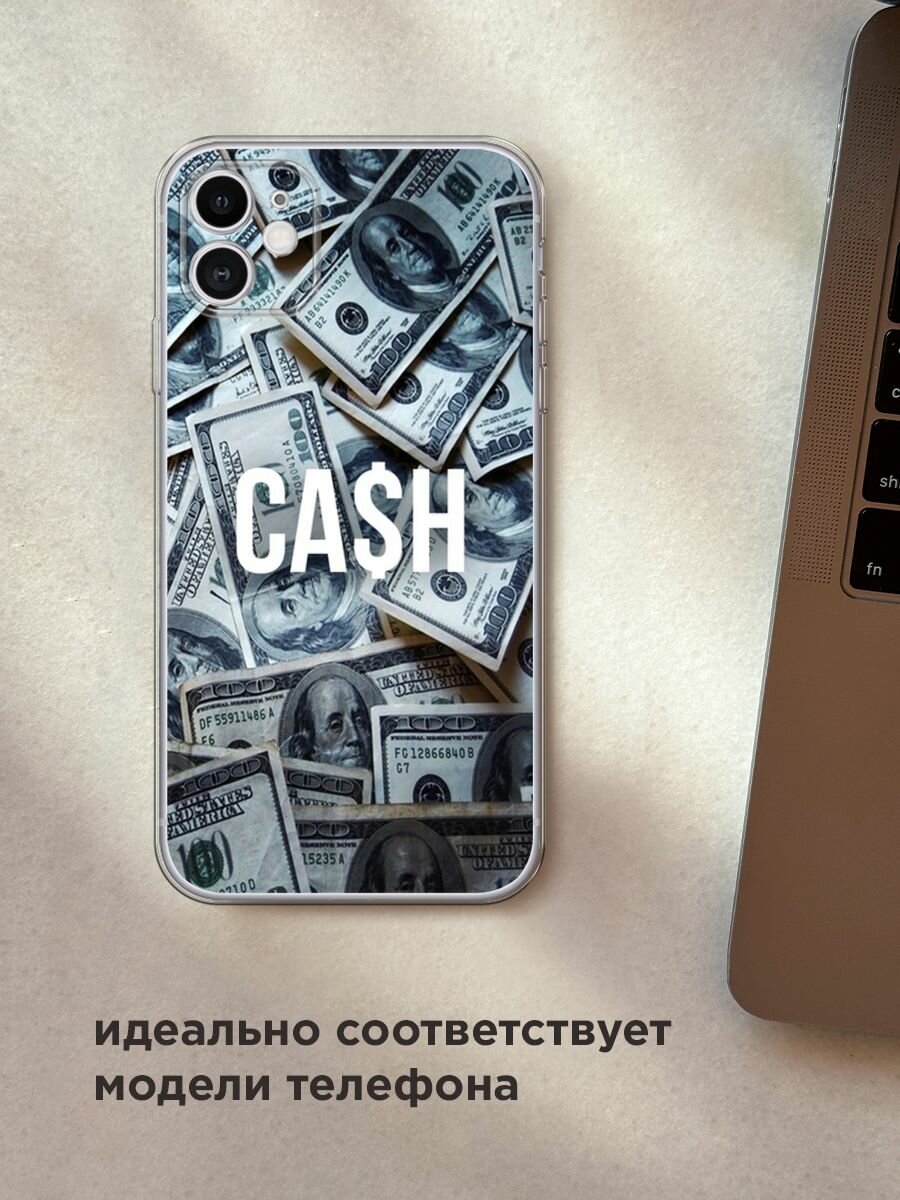 Силиконовый чехол на Apple iPhone 11 / Айфон 11 с принтом "Cash" — фото 1