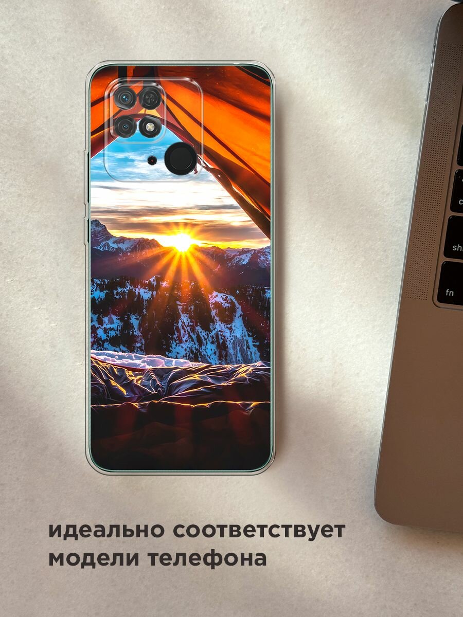 Чехол на Xiaomi Redmi 10C / Сяоми Редми 10C с принтом "Горы 7" — фото 1
