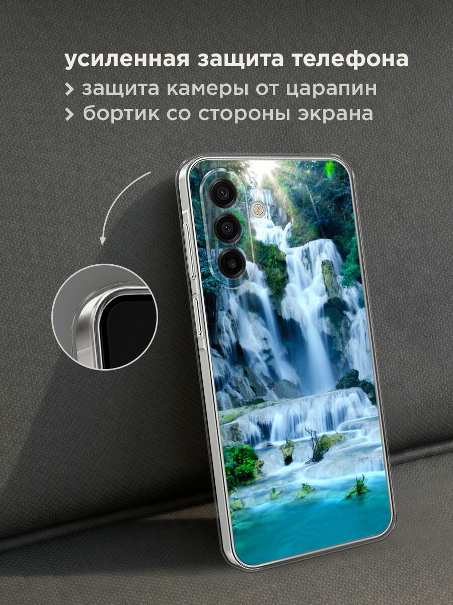 Чехол на Samsung Galaxy A17 / Самсунг А17 с принтом "Водопад 8" — фото 1