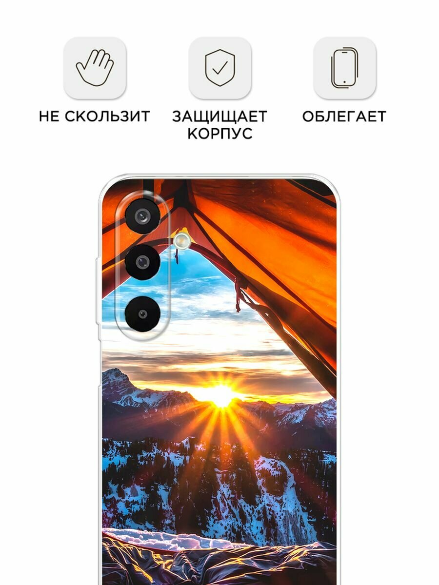 Чехол на Samsung Galaxy M16 / Самсунг Галакси М16 с принтом "Горы 7" — фото 1