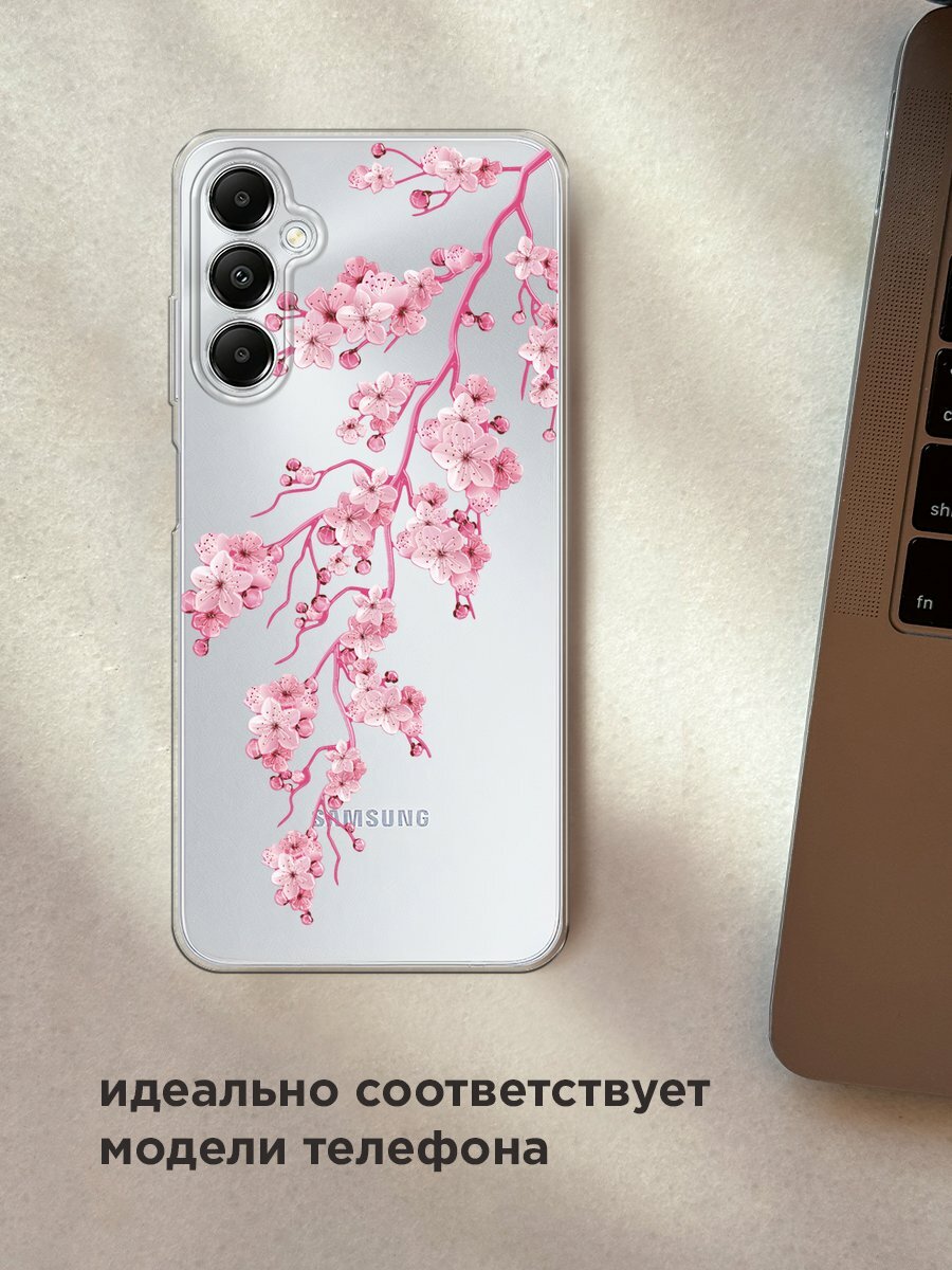 Чехол на Samsung Galaxy A05s / Самсунг Галакси A05s с принтом "Ветка сакуры 2" — фото 1