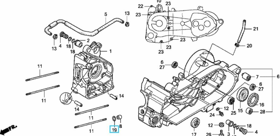 Уплотнительное кольцо, 18х2.6 (ARAI); Артикул Honda: 91306KK4003 (Оригинал)