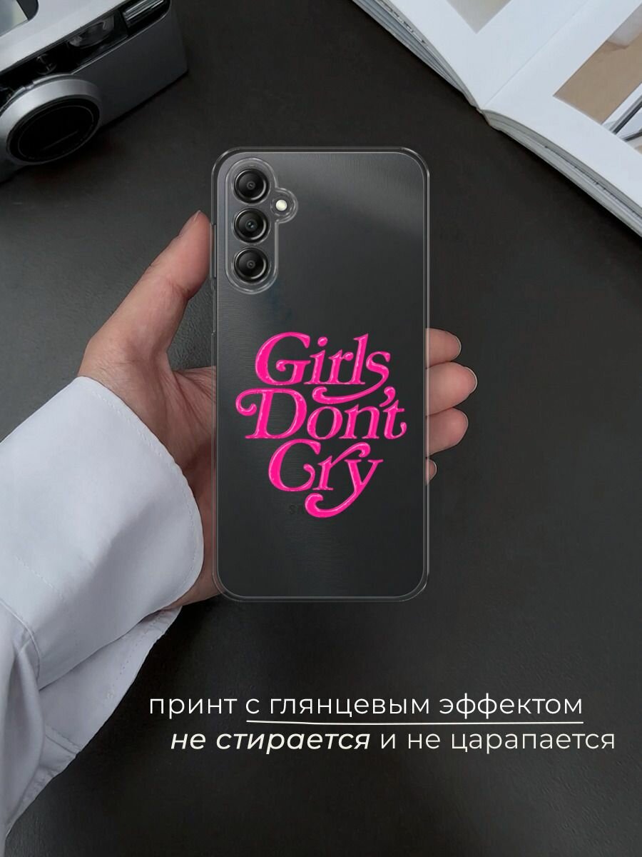 Чехол на Samsung Galaxy A15 / Самсунг А15 с принтом "Девочка не плачь" — фото 1