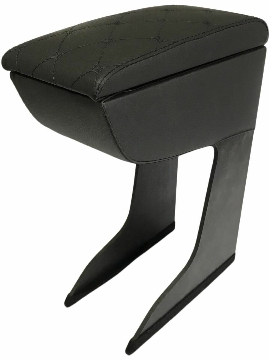 Подлокотник Renault kaptur (2016-н. в.) кожаный (черный, шов ромб) для рено каптюр