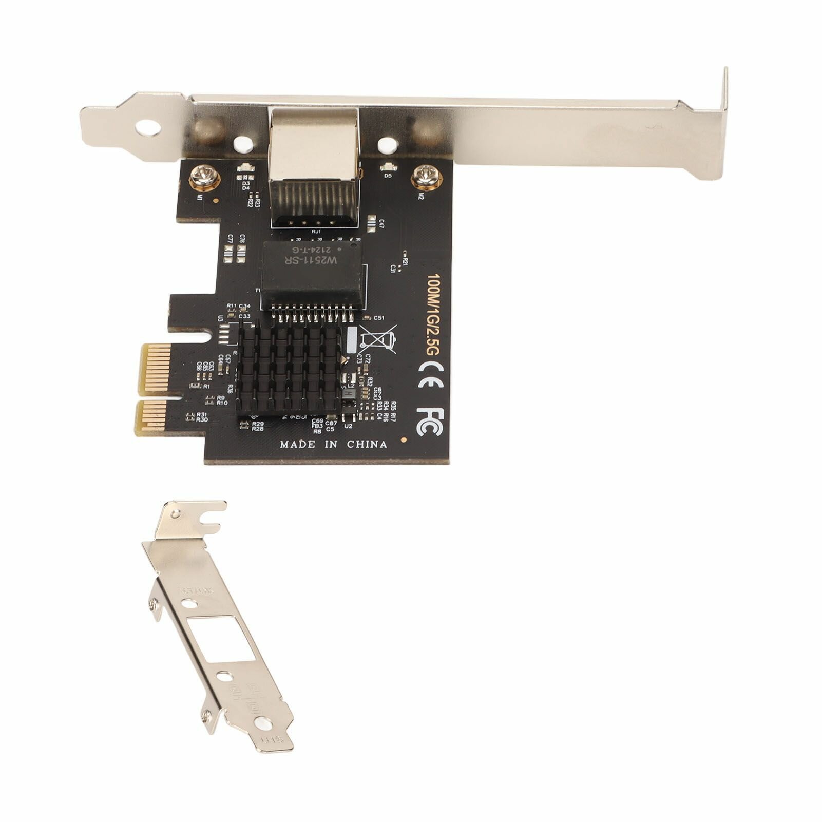 Сетевая карта PCI-E x1 2.5G, RTL8125B, 1 порт RJ45