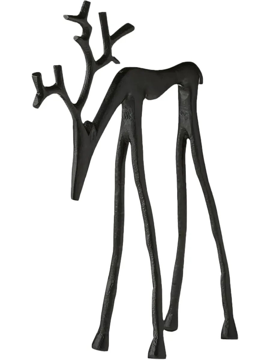 Современная рождественская фигурка «Чёрный олень»