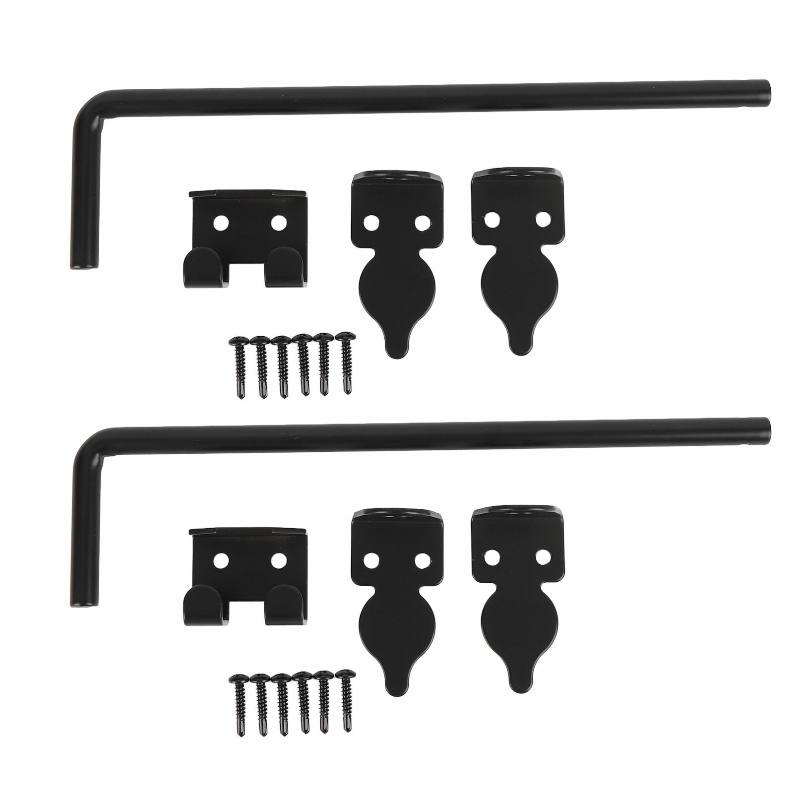 Задвижка для ворот 12", винтовые стержни, тяжелая, 2 шт.