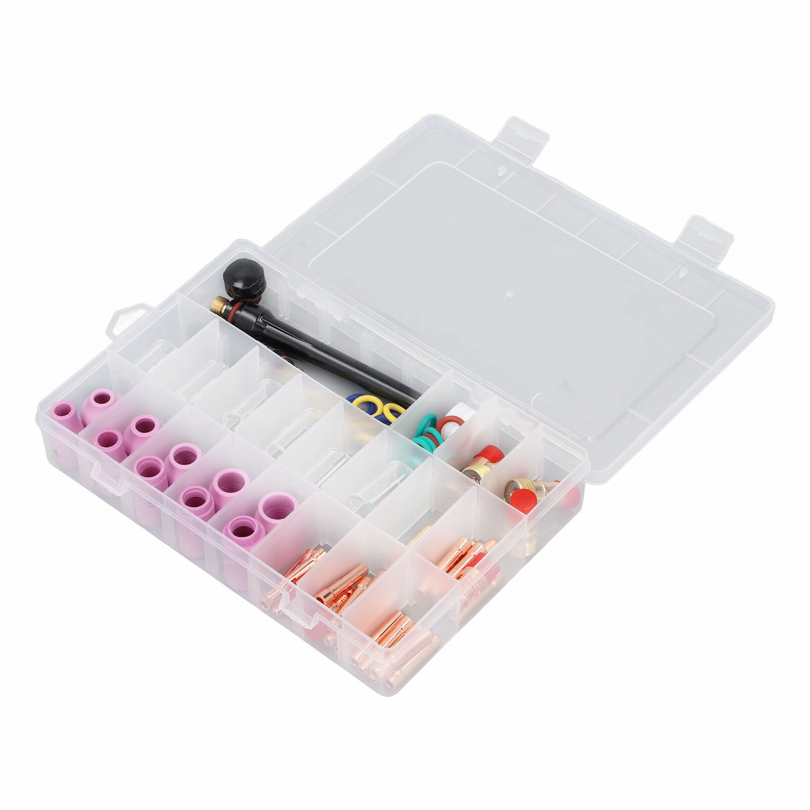 Набор из 81 шт, сварочная горелка TIG, газовая линза, тип 10, стеклянная чаша, аксессуары, инструменты для WP-17 18 26