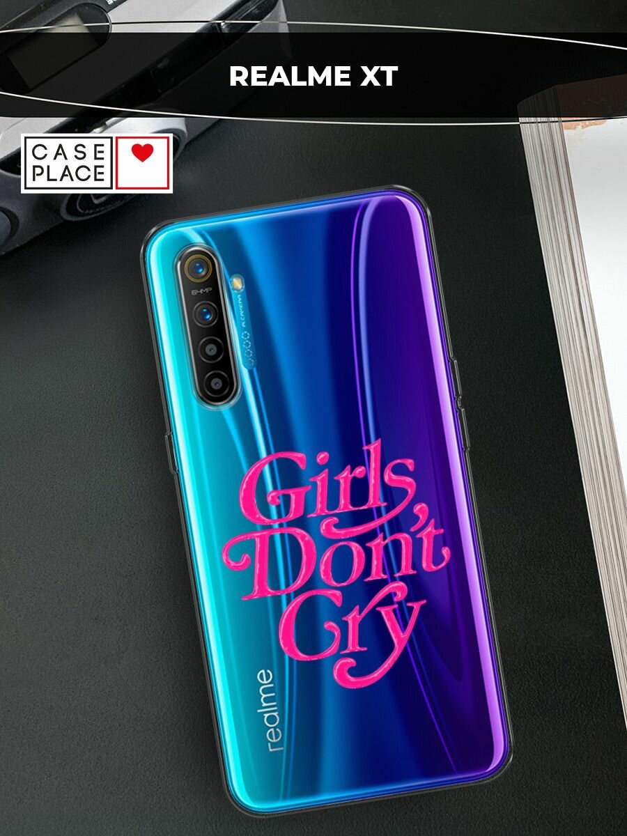 Чехол на Realme XT / Реалми XT с принтом "Девочка не плачь"