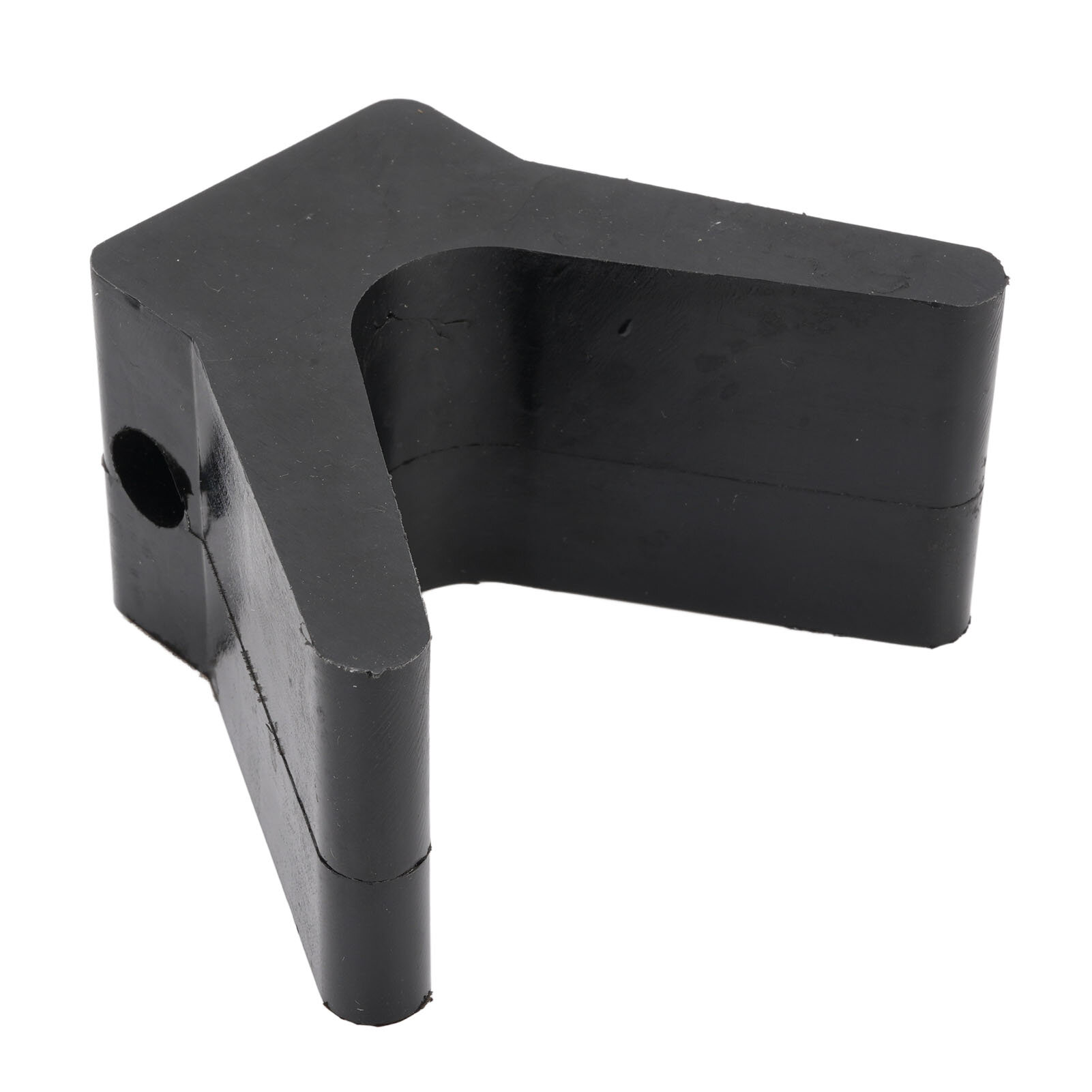 2 шт, резиновый упор для носа прицепа лодки V-образной формы, черный, морской, ширина 2 дюйма, пролет 4 дюйма, монтажное отверстие 1/2 дюйма
