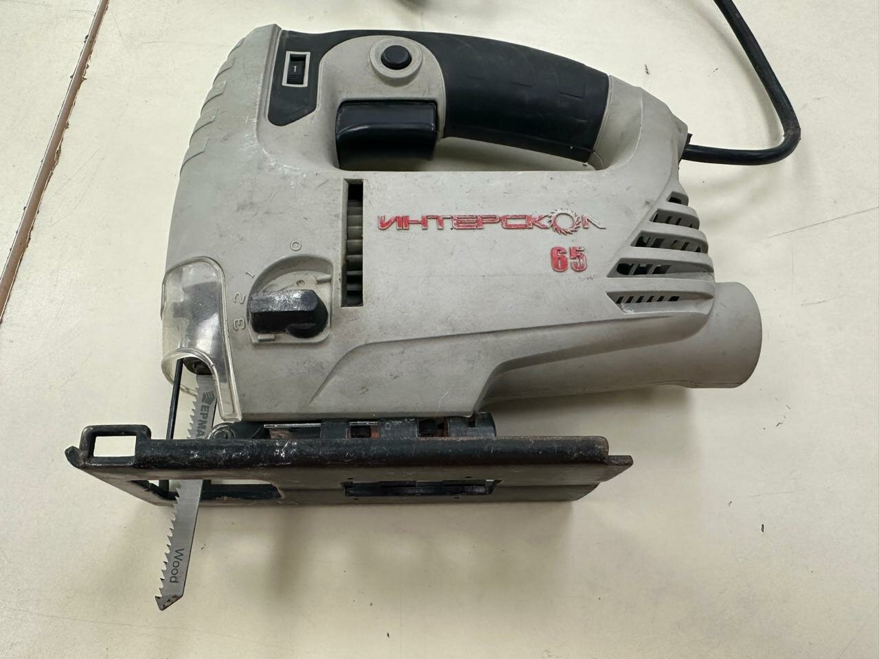 ИНТЕРСКОЛ МП-65/550Э Лобзик [101.1.1.00] {550Вт,3000х/мин, ход 19мм, маят,2.2кг} Б/У
