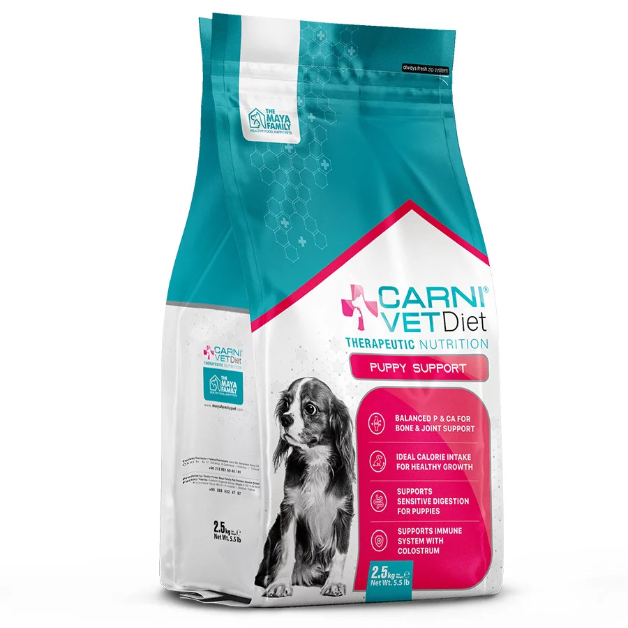 Сухой ветеринарный корм CARNI Vet Diet PUPPY SUPPORT для щенков с нарушением развития 2,5кг