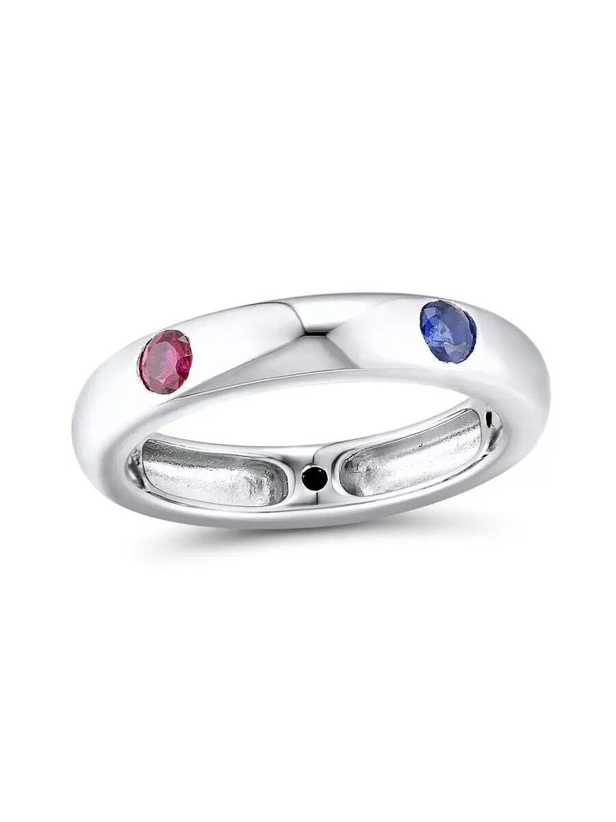 Кольцо, серебро, 925 проба, фианит