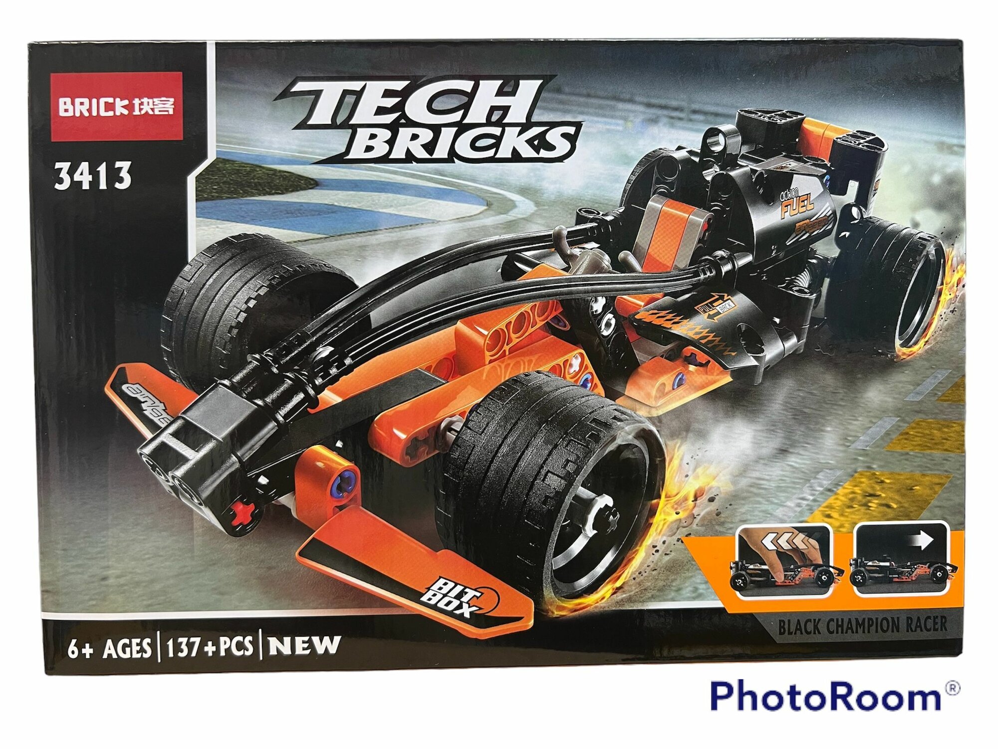 Конструктор 3413 TECH BRICKS Гоночная машина 137 деталей