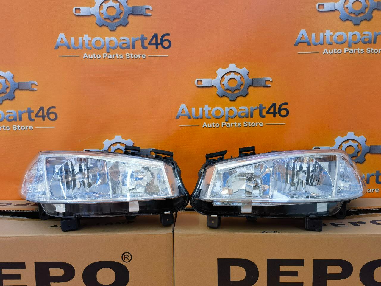 Фары Рено Меган 2 RENAULT MEGANE II 02-05 (дорестайл) электрокорректор DEPO тайвань отличное качество
