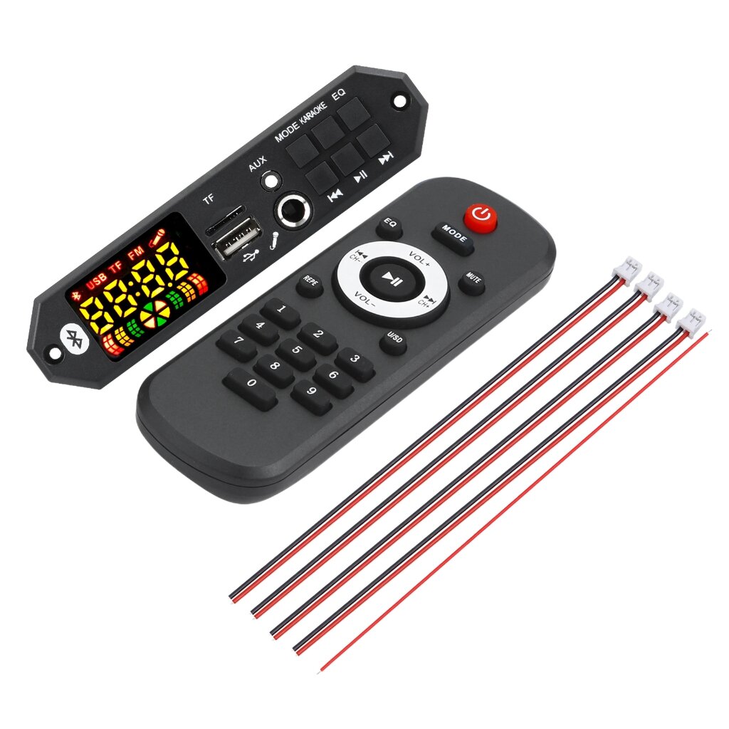 MP3-плеер USB-модуль Плата MP3-декодера Автомобильный усилитель мощностью 2x40 Вт с поддержкой дистанционного управления USB-входом