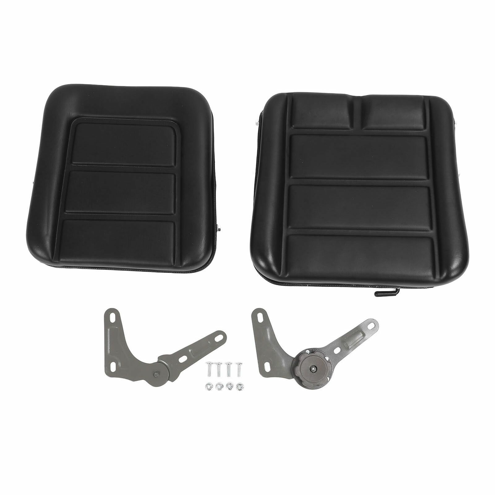 Сиденье трактора с переключателем регулировки и направляющей, черное, удобное для газонокосилки, мини-погрузчика, телескопического погрузчика, экскаватора-погрузчика, бульдозера