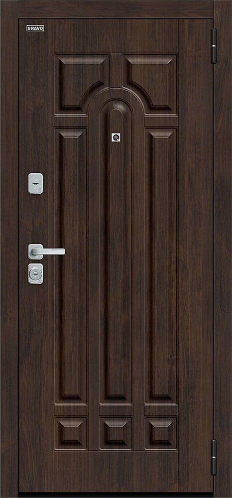 BRAVO Дверь входная 205*96 Bravo R Форт/BChrome, Almon/Nordic Oak, Левое 205*96