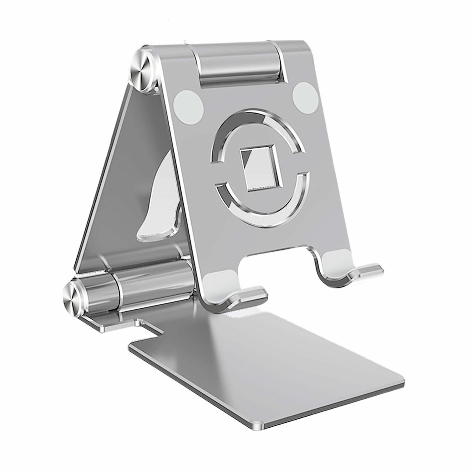 Универсальная подставка для телефона и планшета, складная док-станция, Серебро