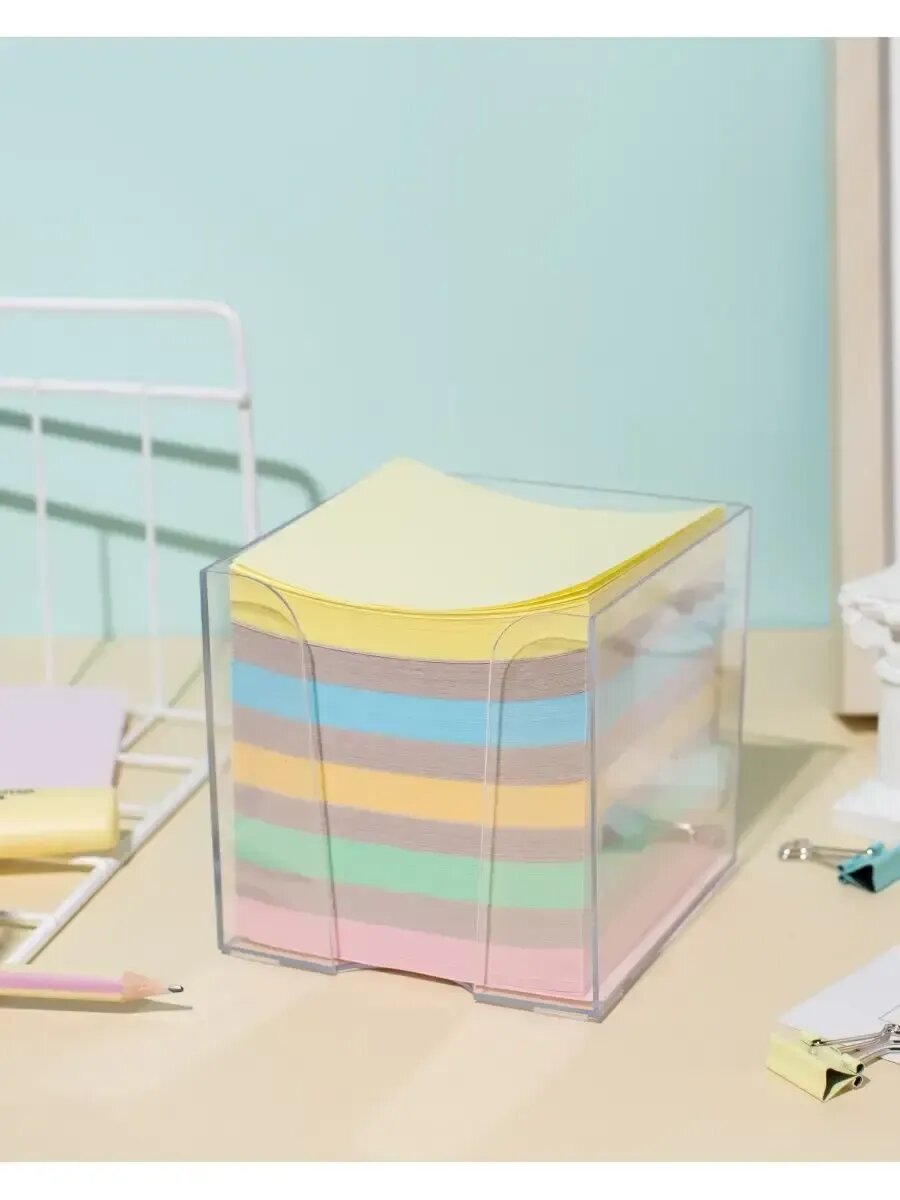 Блок для записей в подставке 90х90х90 мм