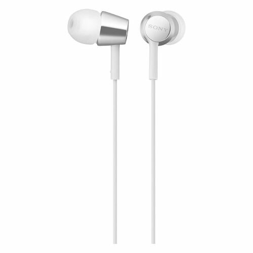 Наушники Sony MDR-EX155AP, 3.5 мм, внутриканальные, белый [mdr-ex155apw]
