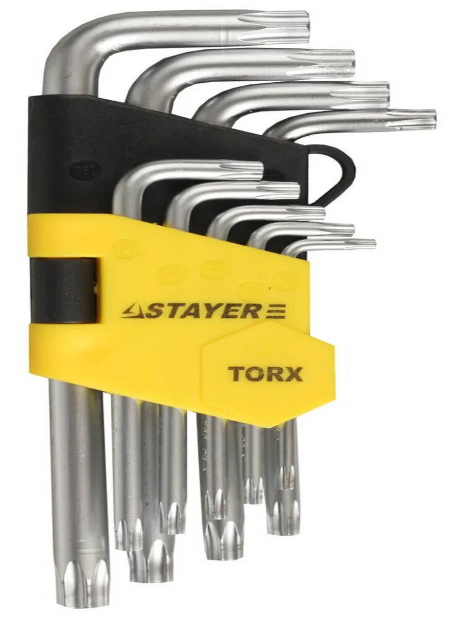 9 шт, набор коротких имбусовых ключей