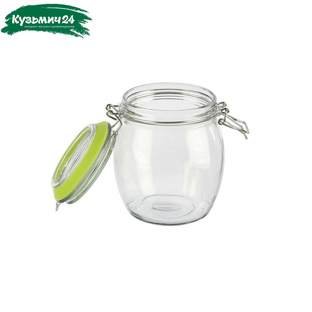 Банка для сыпучих продуктов Mallony Bravo, стекло, с бугельным замком, 750 мл