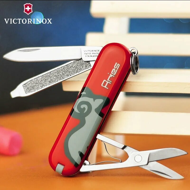 58mm Victorinox classic SD SAK 0.6203 Функции инструмент для туризма 12 Знаков Зодиака Овен