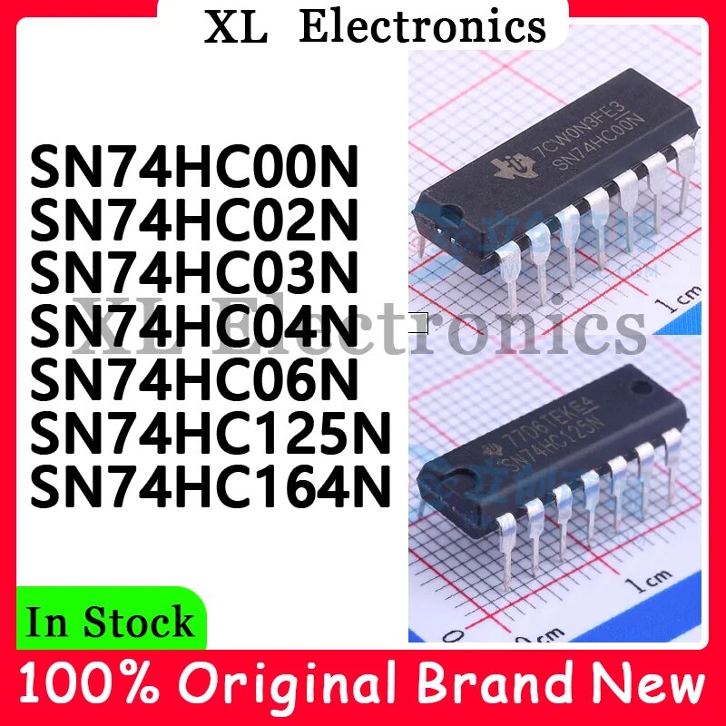 Лоты по 5 шт. микросхем SN74HC00N SN74HC02N SN74HC03N SN74HC04N SN74HC06N SN74HC125N SN74HC164N SN74HC00N
