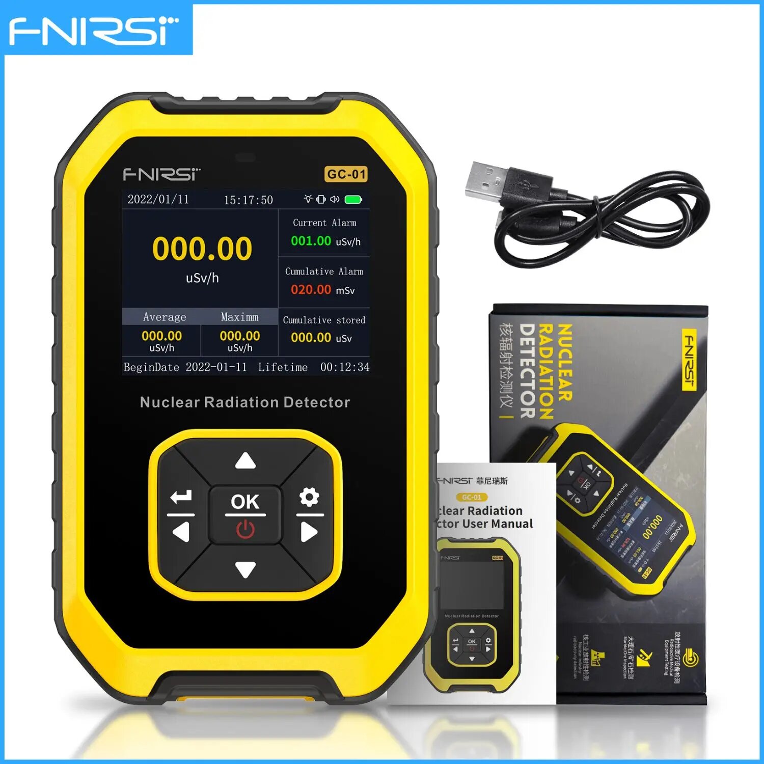 Детектор радиации FNIRSI GC-01