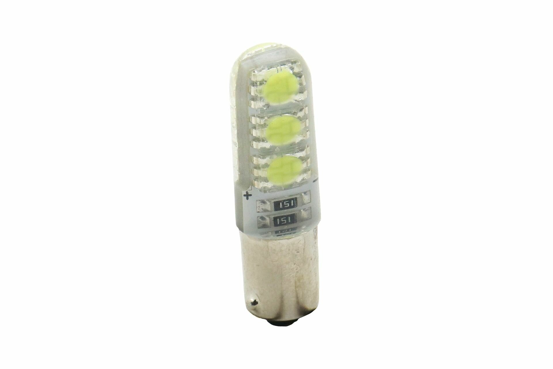 Лампа 12 В BA9S (T8), 6 светодиодов SMD-HP Crystal White