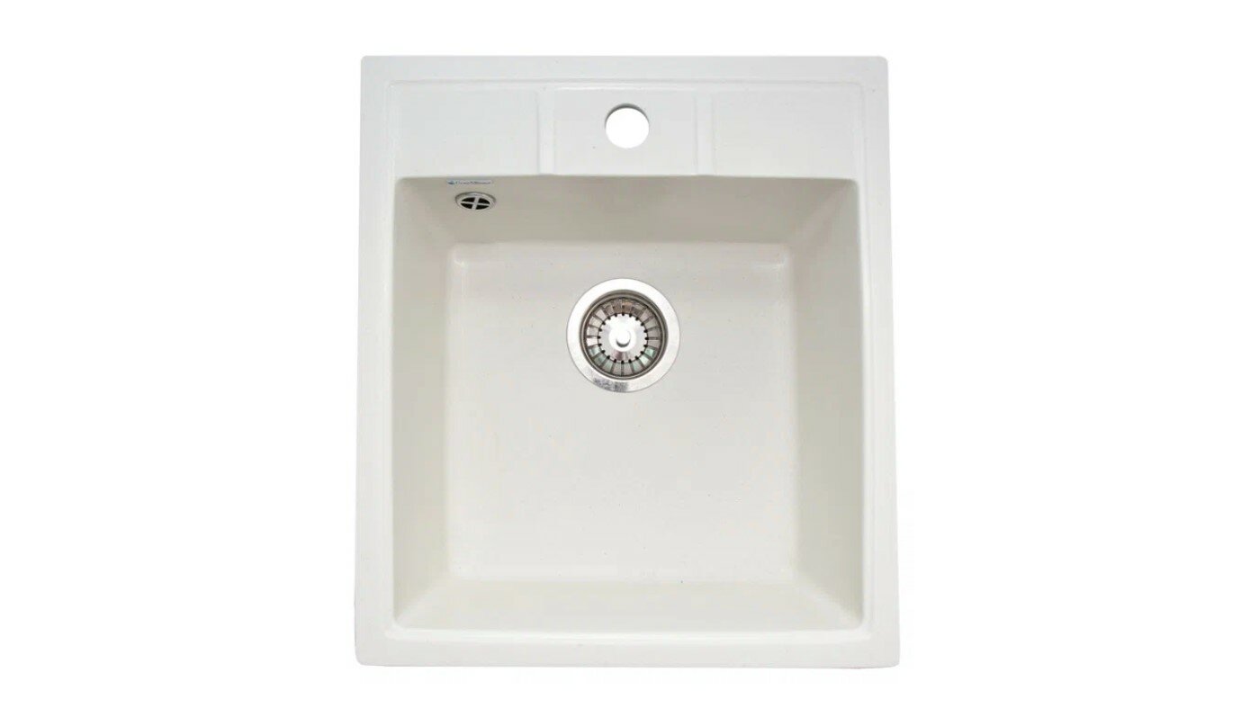Мойка кухонная GranAlliance G-20, искусственный камень, белая