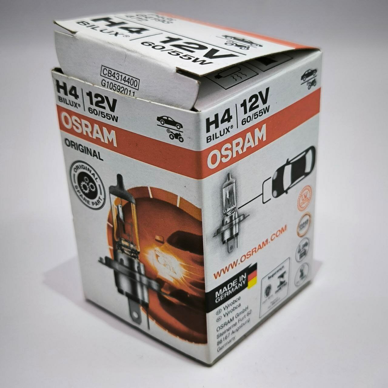 Лампа 12V H4 60/55W 3200K P43t OSRAM 64193 (64193)