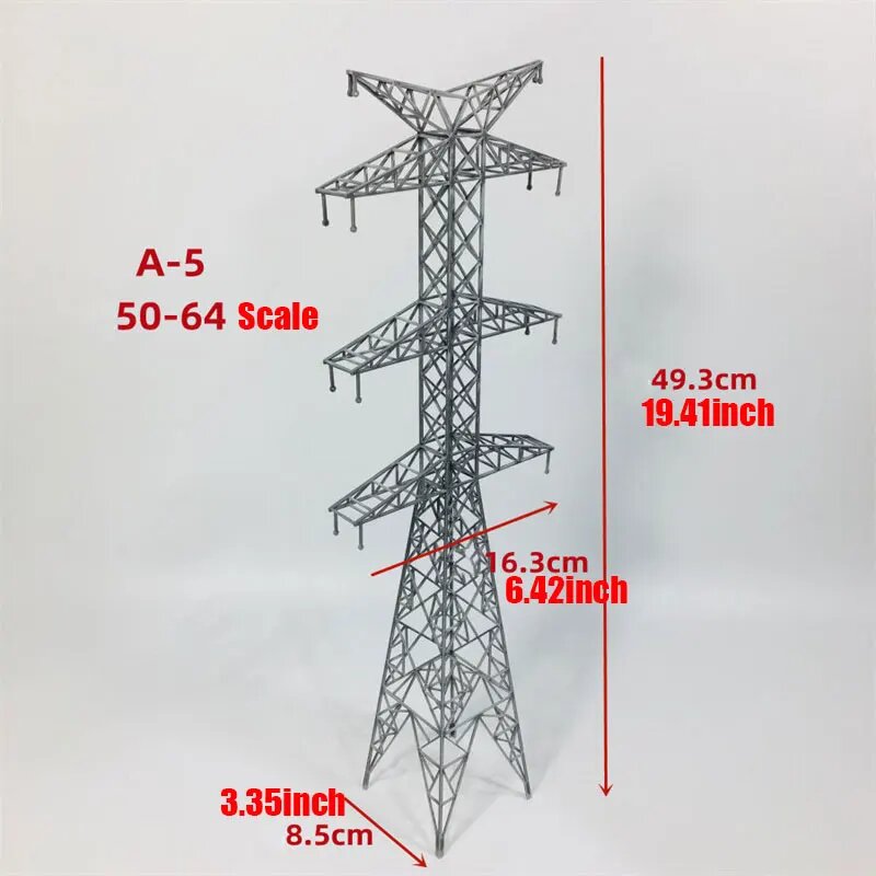 Электрическая башня питания из пластика Серый, Style A5