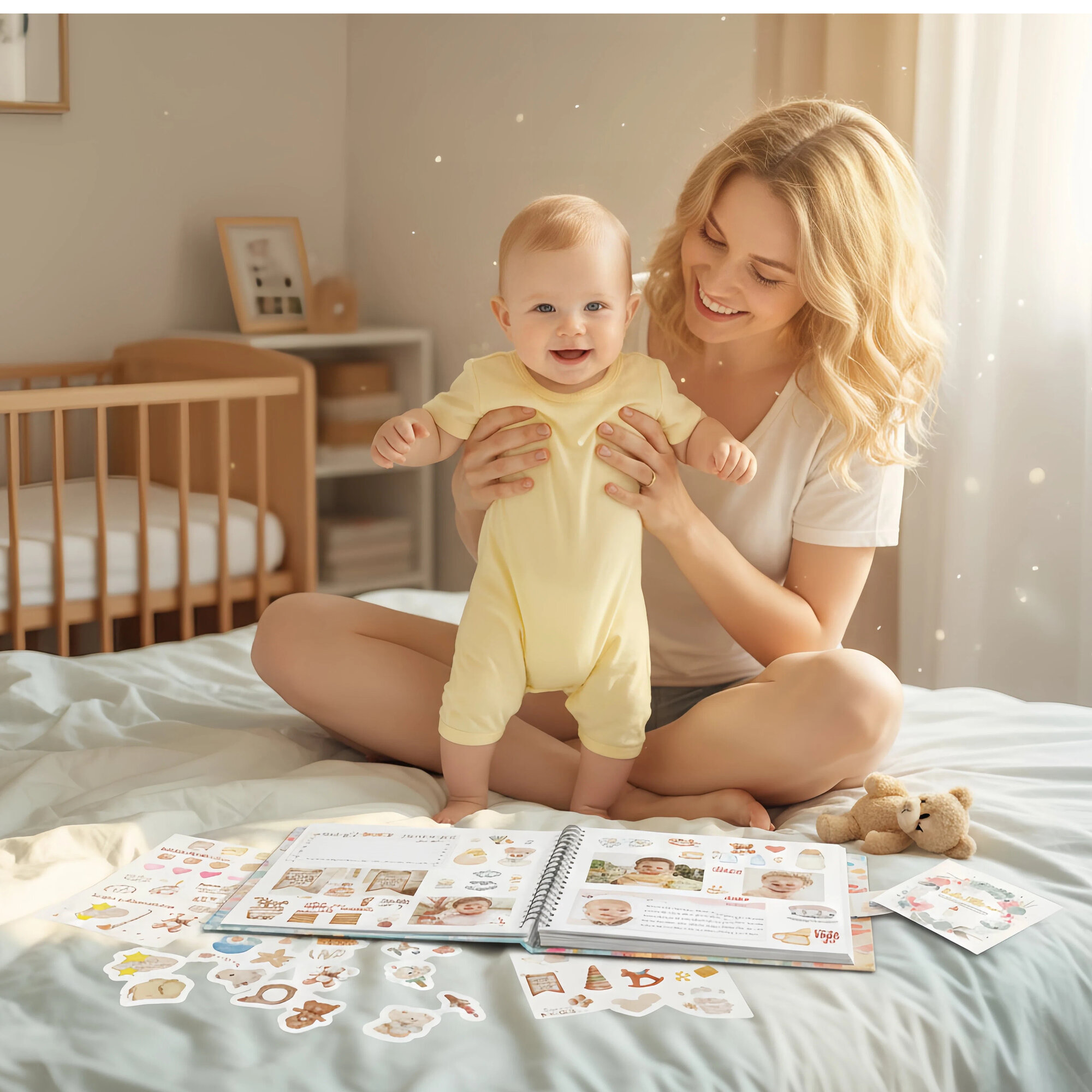 Альбом роста ребенка "Альбом для вырезок", нейтральный дизайн, 5 лет использования/01