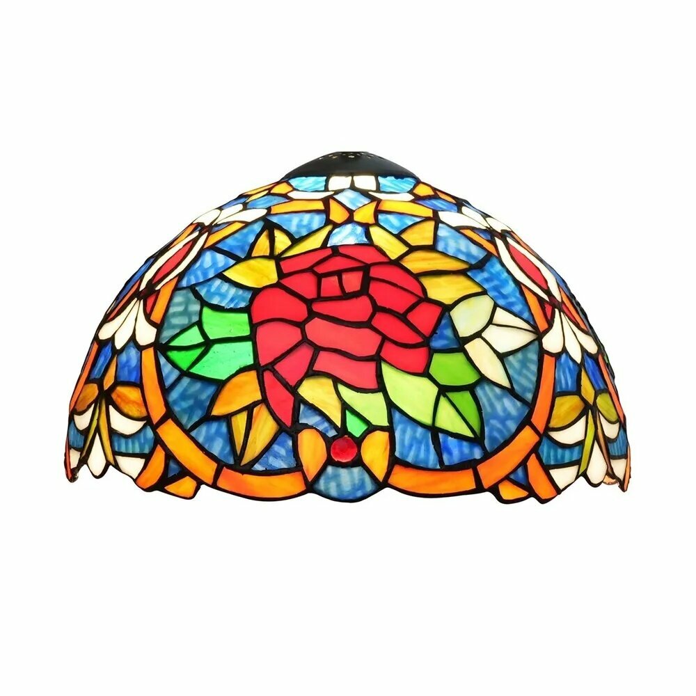 30CM цветной абажур в стиле тиффани, ретро-розовый абажур