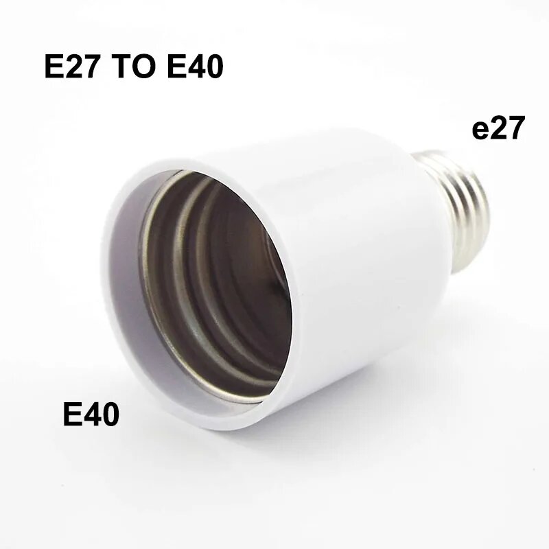 QvvCev адаптер E27 на E40 белый 1pcs