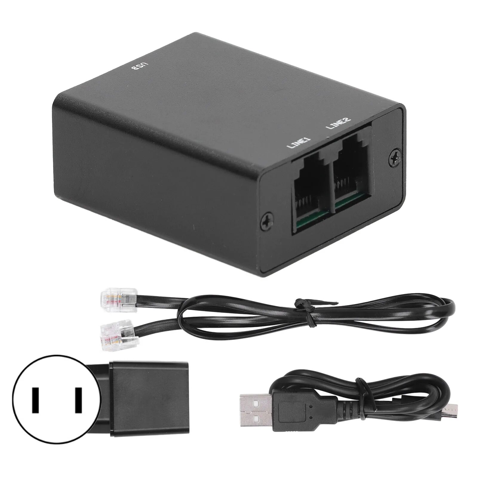 Устройство записи телефона Мини-телефонный рекордер с автоматической стабильной памятью емкостью 32 ГБ Чистый звук с портом RJ11