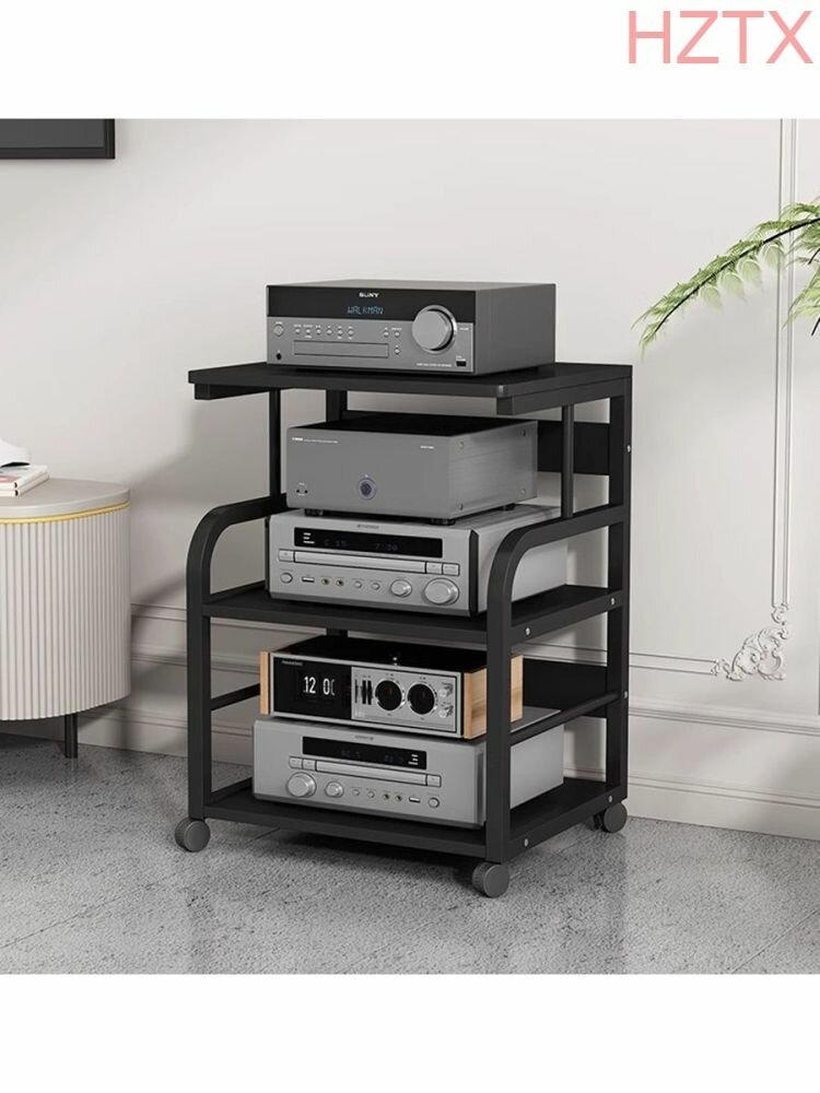 Стойка Для Hi Fi Аппаратуры 3 Этажа, Стойка для Hi fi аппаратуры подходит для гостиной, 55x40x74.5см