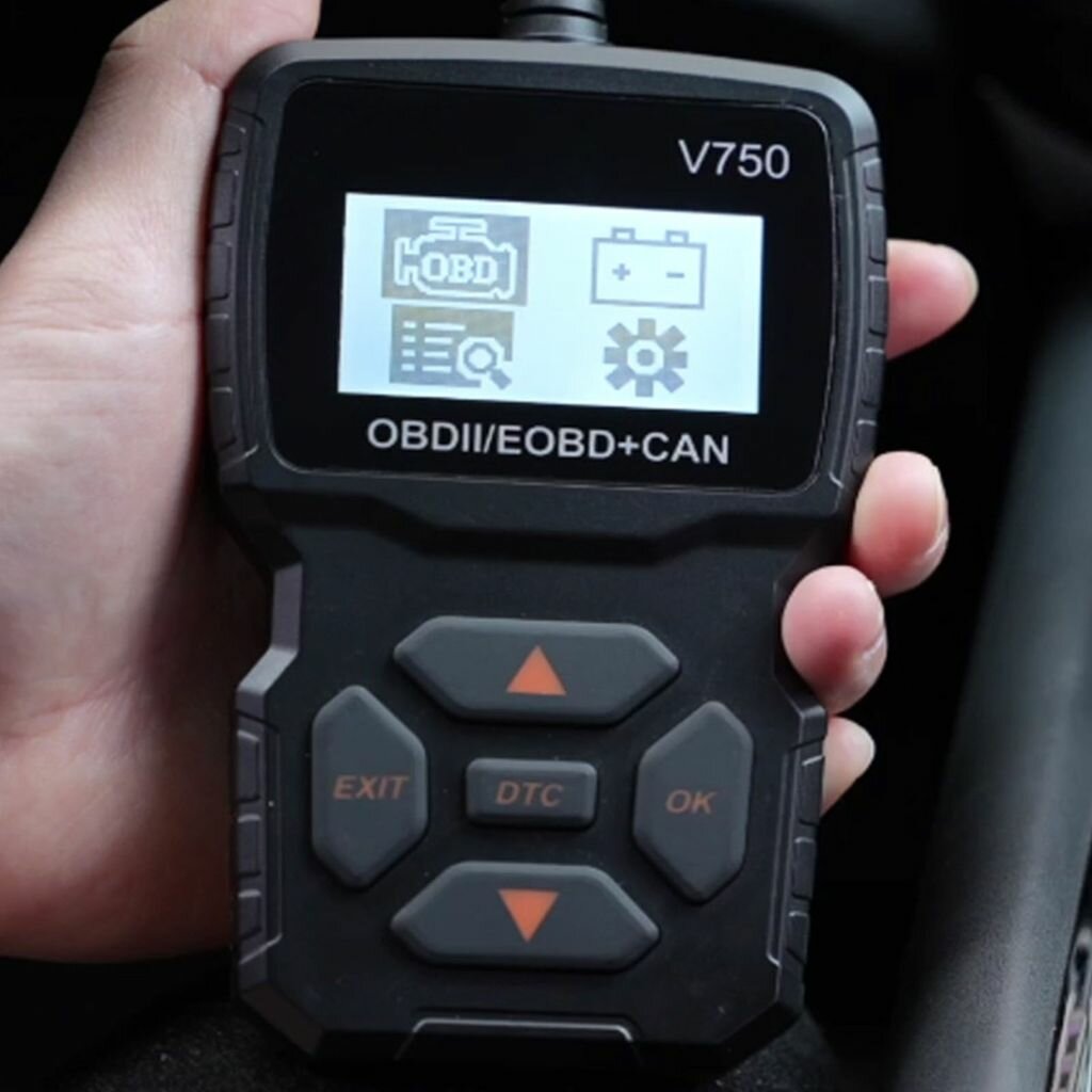 V750 автомобильный сканер OBD2 считыватель кода прибор для диагностики неисправностей автомобиля