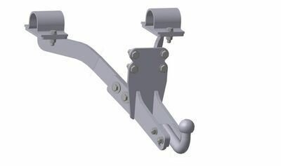 Фаркоп для ГАЗ ГАЗель 3302 (бортовая), 33023 (фермер с двойной кабиной) (1997) "Oris" 5608A