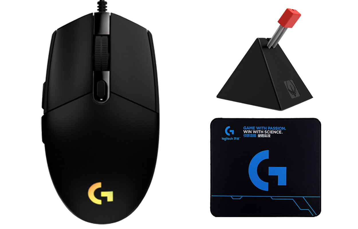 Игровая мышь Logitech G102 2, черная, легкая, сенсор 8000DPI, RGB Flow световой эффект