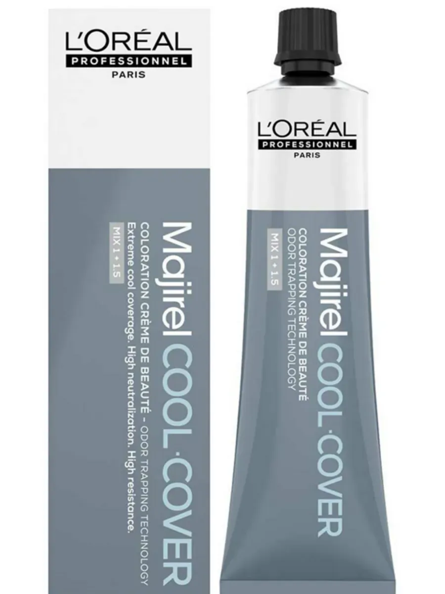 Краска для волос L'Oreal Professionnel Cool Cover 100% покрытие седых волос Majirel [OTT], 5.17