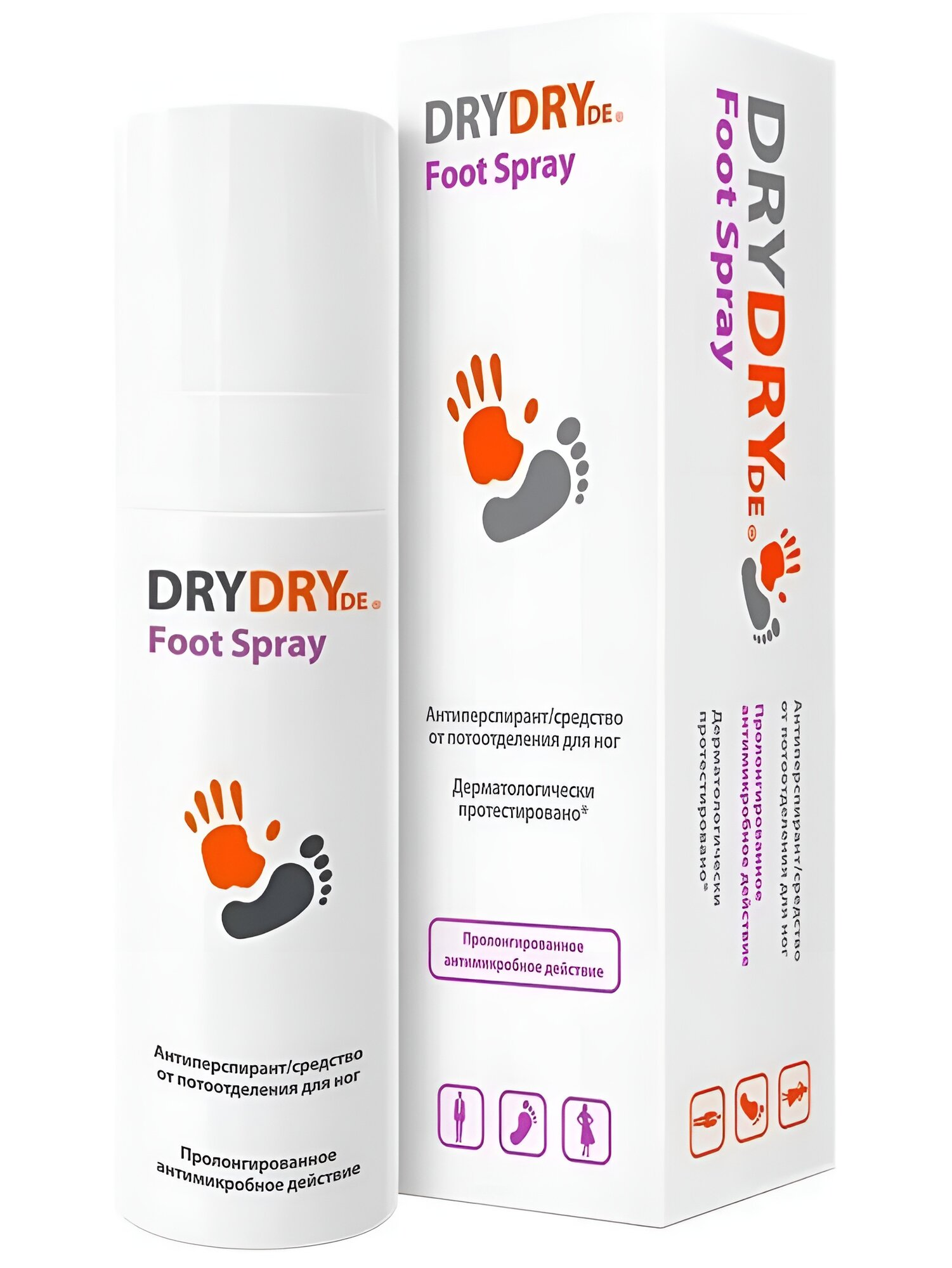 Спрей для ног Pfeiffer Laboratories "DRY DRY DE FOOT", против потоотделения и запаха, 100 мл